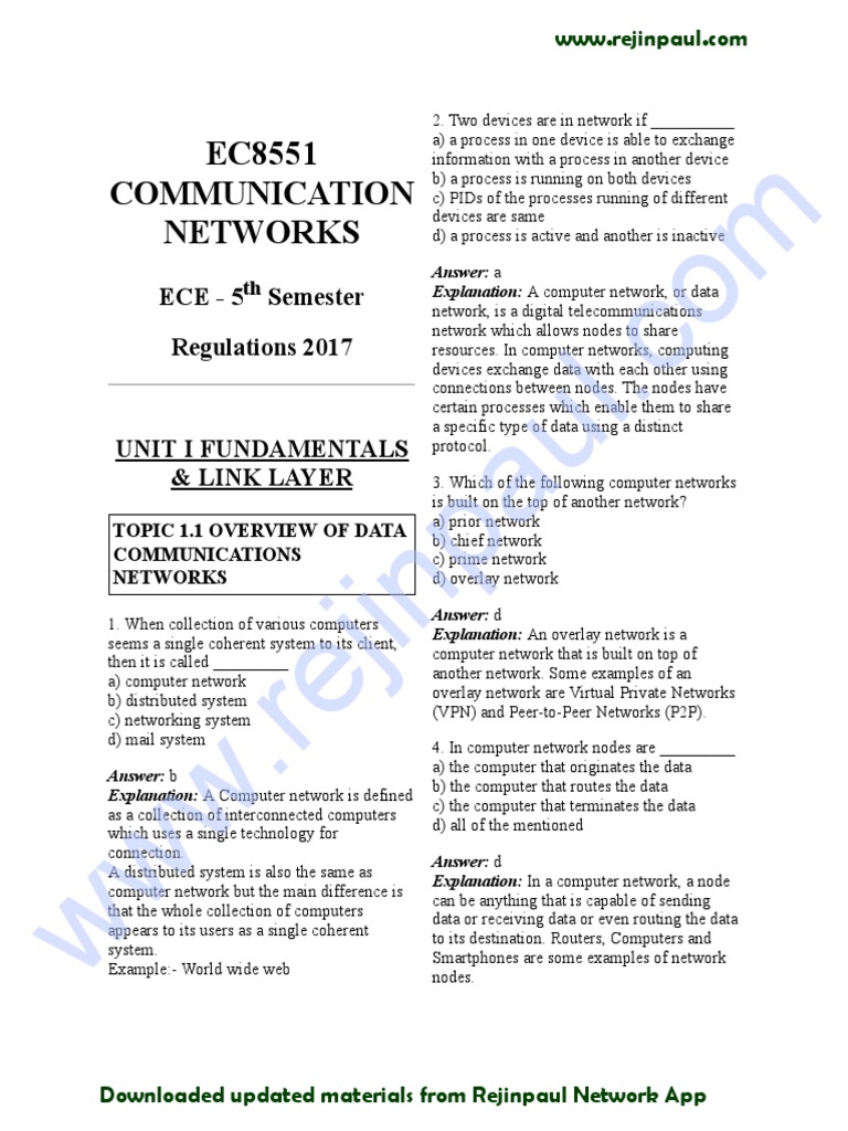 Ec8552 Computer Architecture and Organization | Download Free PDF | Internet Protocol Suite ...
