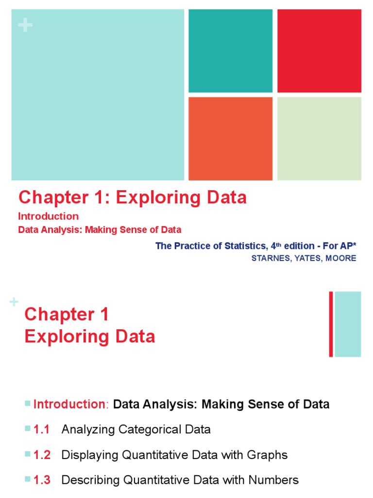 Chapter 1: Exploring Data: Data Analysis: Making Sense of Data | PDF | Categorical Variable ...