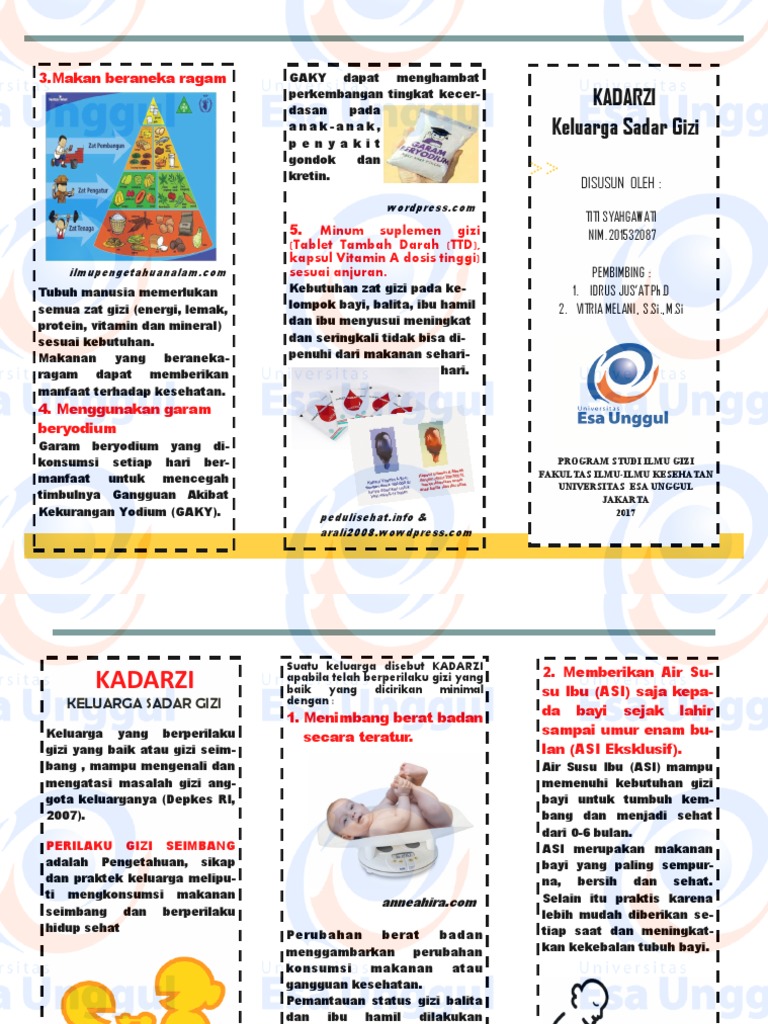 Leaflet Gizi Keluarga | PDF