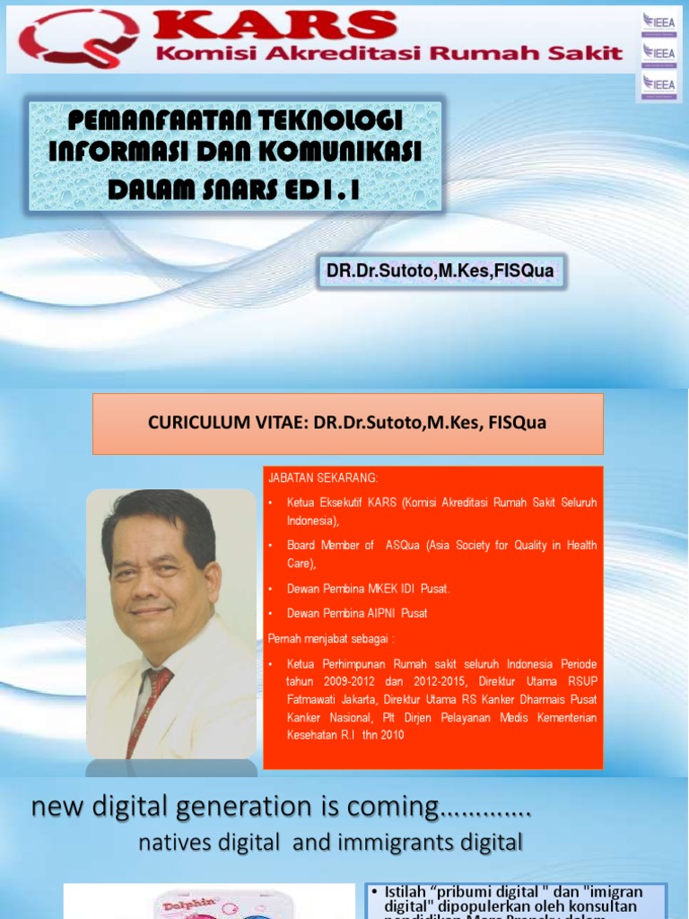 DR Sutoto - PEMANFAATN ICTDALAM SNARS ED 1.1 | PDF | Komputer