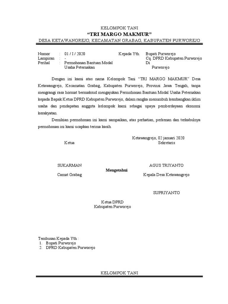 Proposal Aspirasi Dewan 2020 1 | PDF