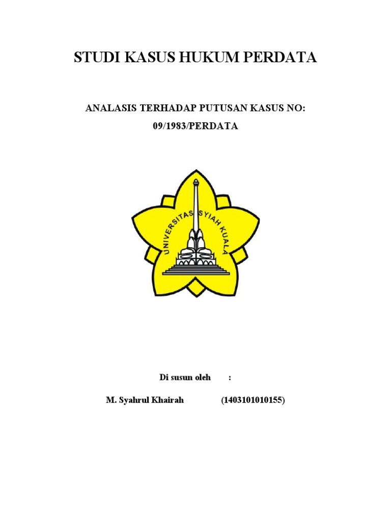 Analisis Keputusan Pengadilan (Tugas Studi Kasus H.perdata) | PDF