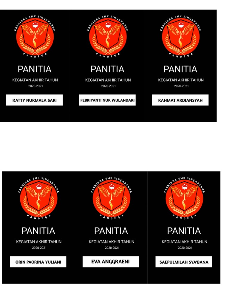 Id Card Panitia | PDF