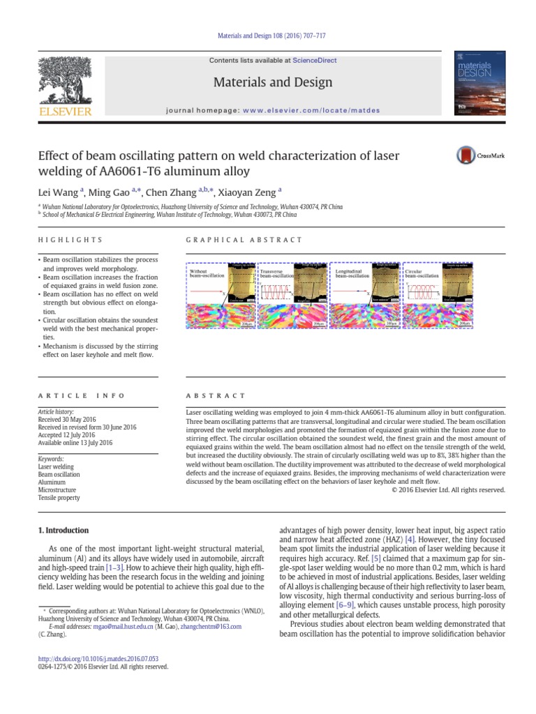 Laser Beam Scanning Patterns | PDF | Welding | Construction