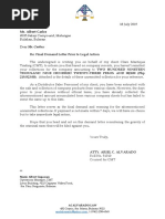 Letter To Postmaster Sample | PDF