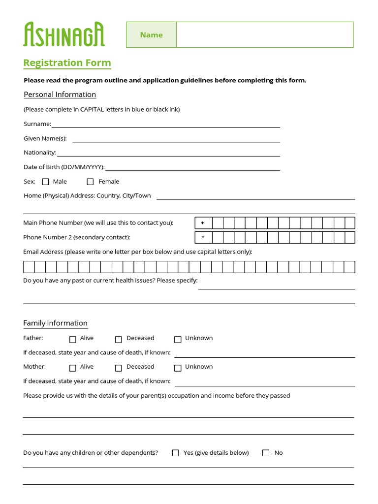 AAI 2021 Registration Form | PDF | Test (Assessment) | Business