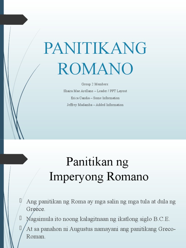 Panitikang Romano | PDF