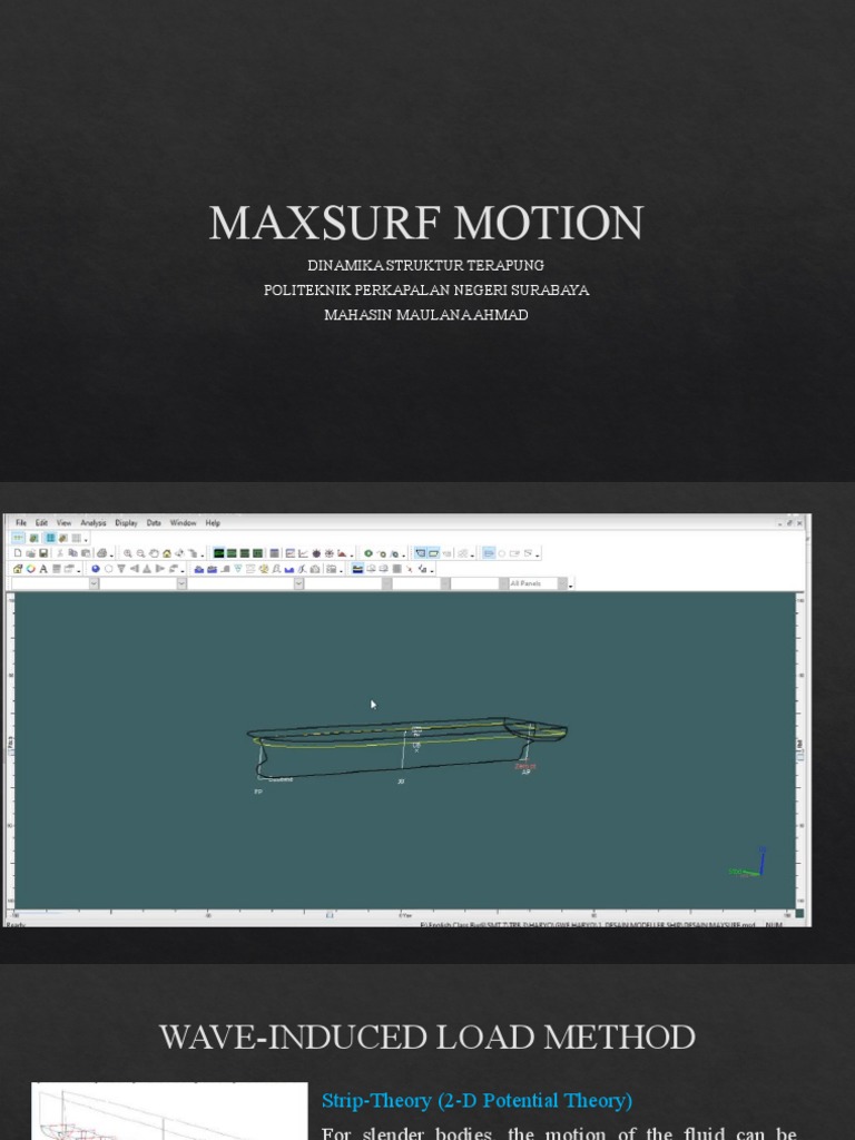 Materi 7 - DST - Maxsurf Motion | PDF