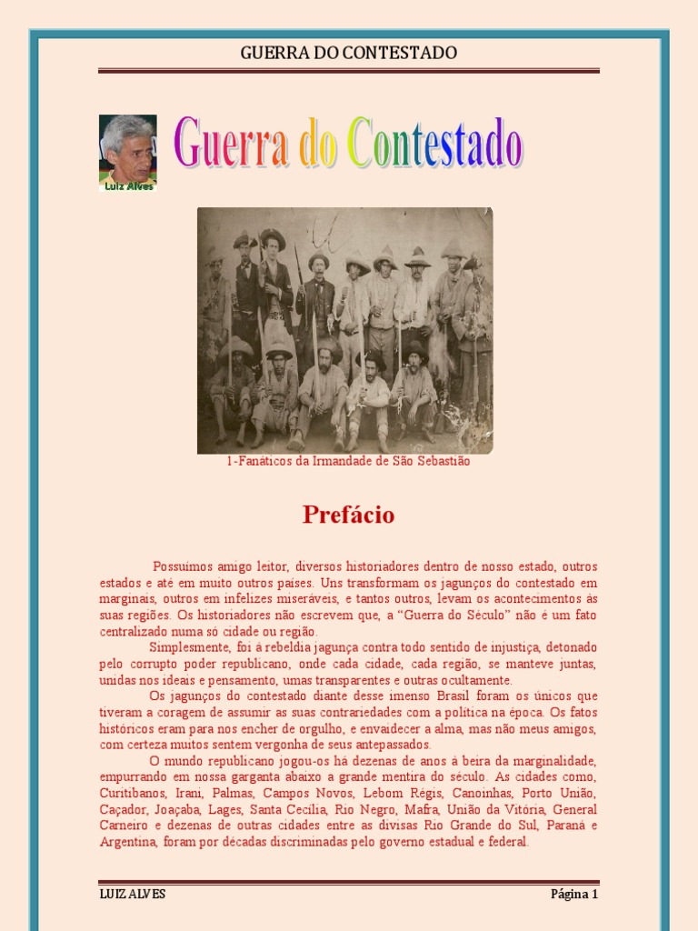 Causas e Personagens da Guerra do Contestado | PDF | República | Brasil