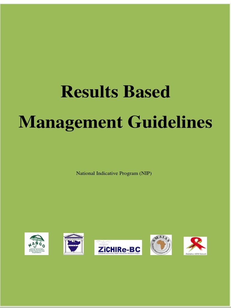 Results Based Management Manual Final | PDF | Life Cycle Assessment ...