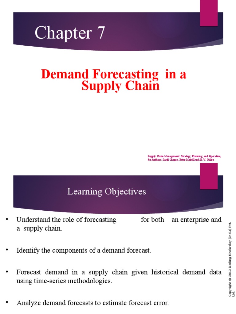 Demand Forecasting in A Supply Chain | PDF | Forecasting | Supply Chain