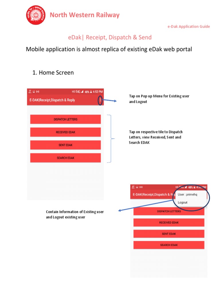 North Western Railway: Mobile Application Is Almost Replica of Existing ...