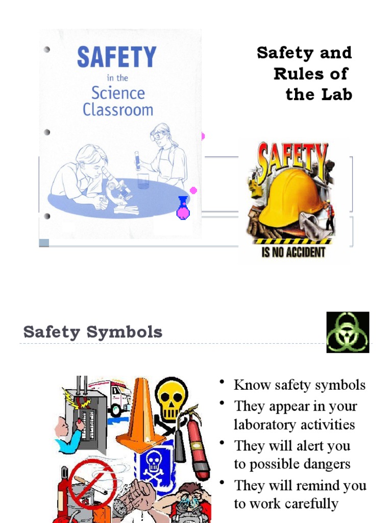 Safety and Rules of The Lab | PDF | Laboratories | Safety