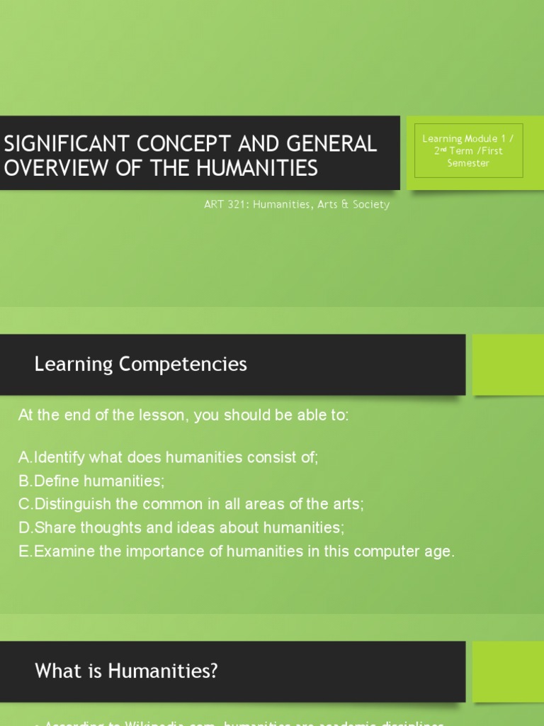 Overview of Humanities Concepts | PDF | Humanities | Play (Theatre)