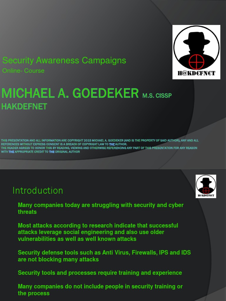 InfoSec Awareness | PDF | Antivirus Software | Computer Security