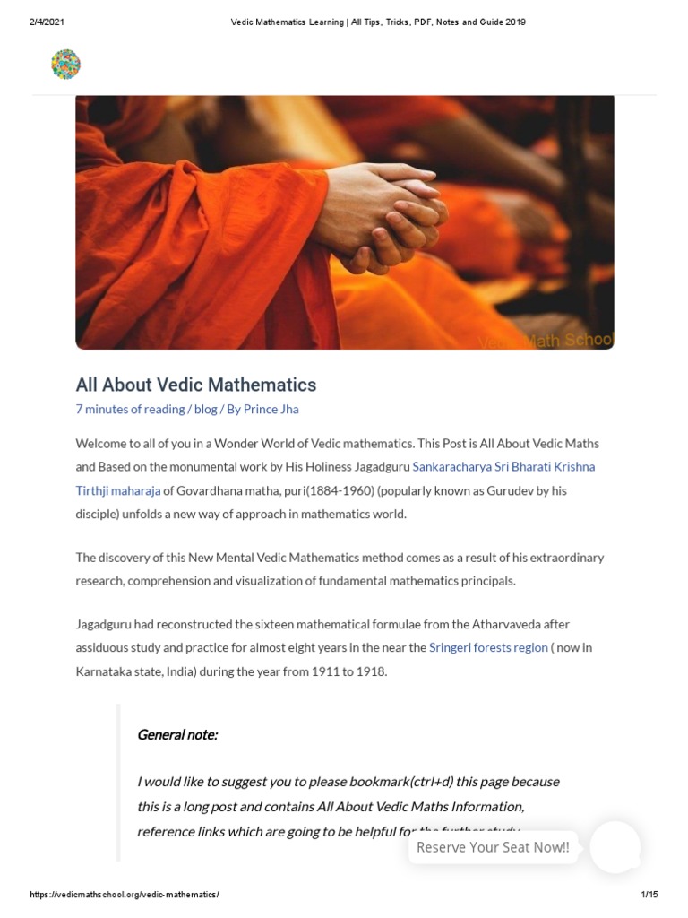 All About Vedic Mathematics | PDF | Indian Religions | Sikhism