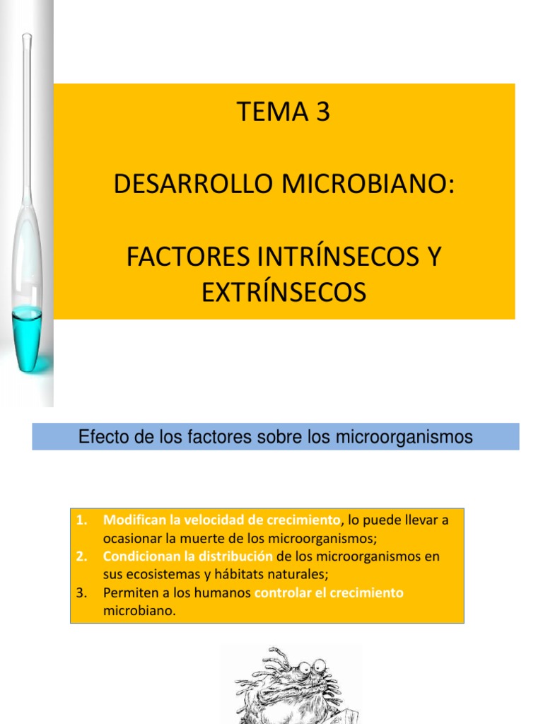 Factores Intrínsecos y Extrínsecos | PDF | Bacilo | Agua