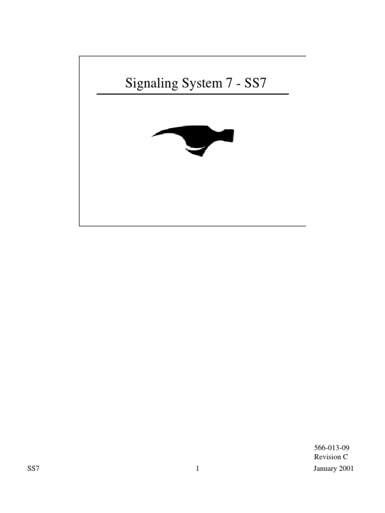 E-Book - SS7 Tutorial | PDF | Computer Network | Osi Model