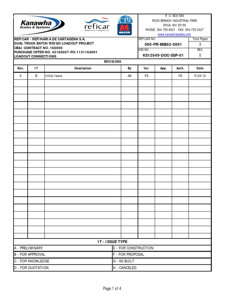Coke Truck Loading System-Kanawha-Storage Procedure | PDF | Warehouse ...