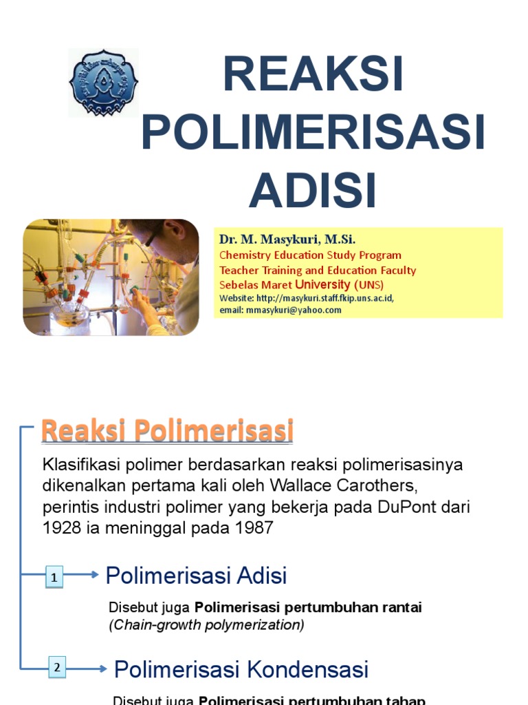 5 Reaksi Polimerisasi Adisi | PDF
