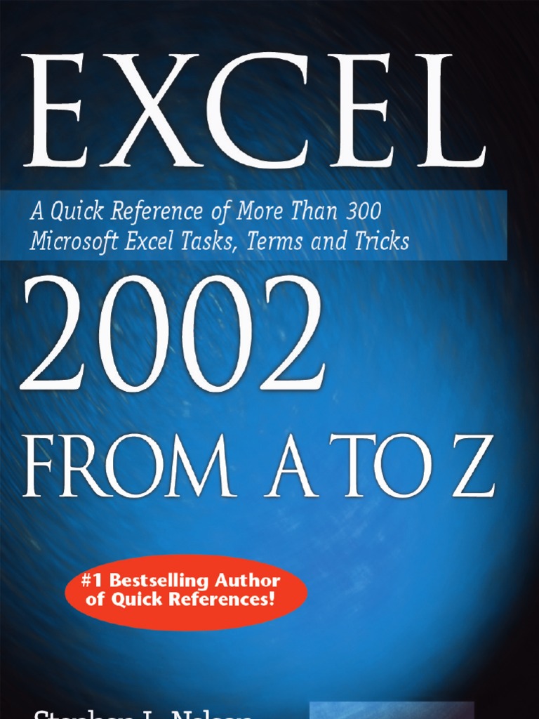 Excel2002 From A To Z | PDF