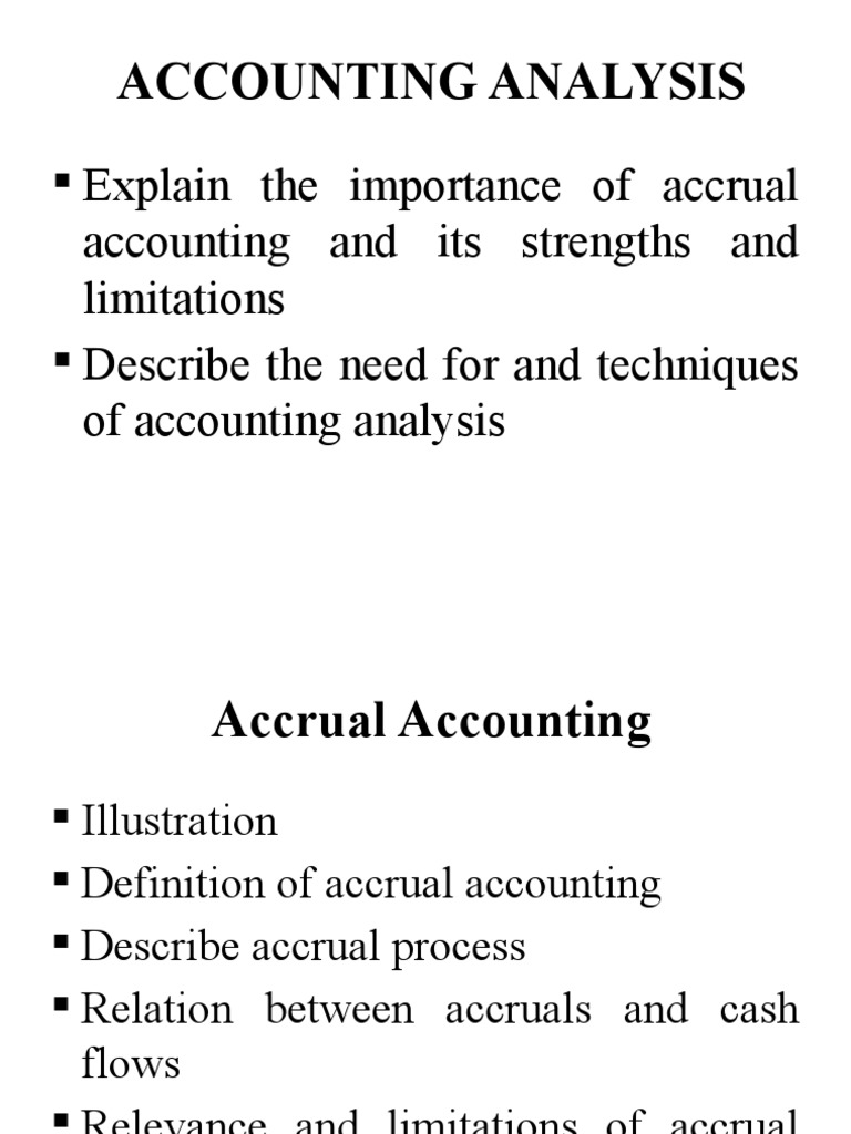 Accrual Accounting and Analysis Insights | PDF | Accrual | Equity (Finance)