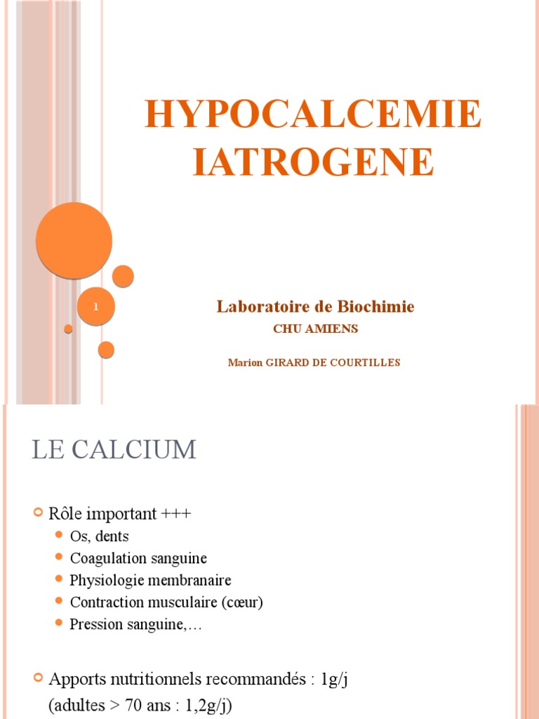 Hypocalcemie Iatrogene | PDF | Thyréostimuline | Système endocrinien