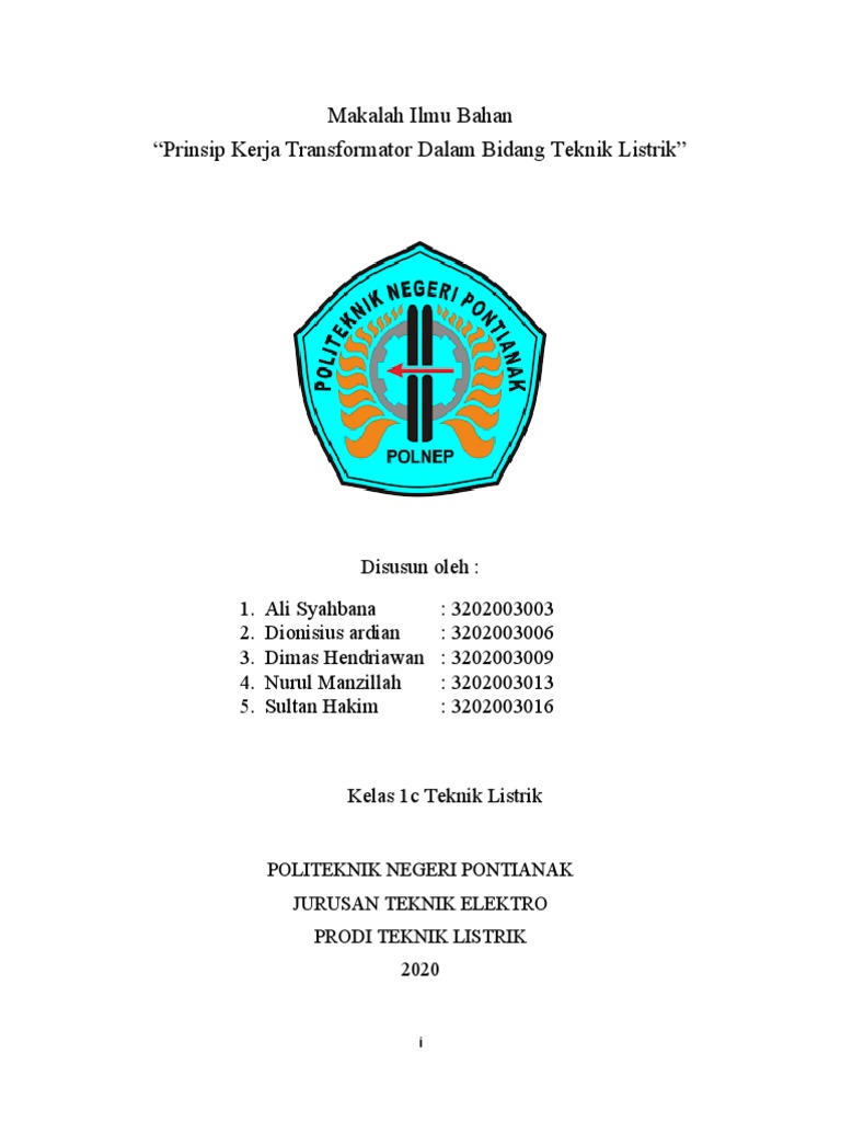 Makalah Ilmu Bahan "TRANSFORMATOR" | PDF | Metode & Bahan Ajar | Sains & Matematika