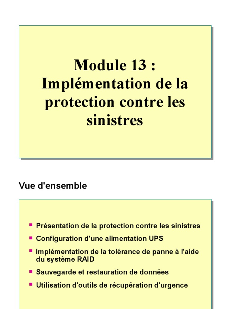 Implementation Raid 1 Et 5 Pdf Sauvegarde Informatique Technologie Numérique 