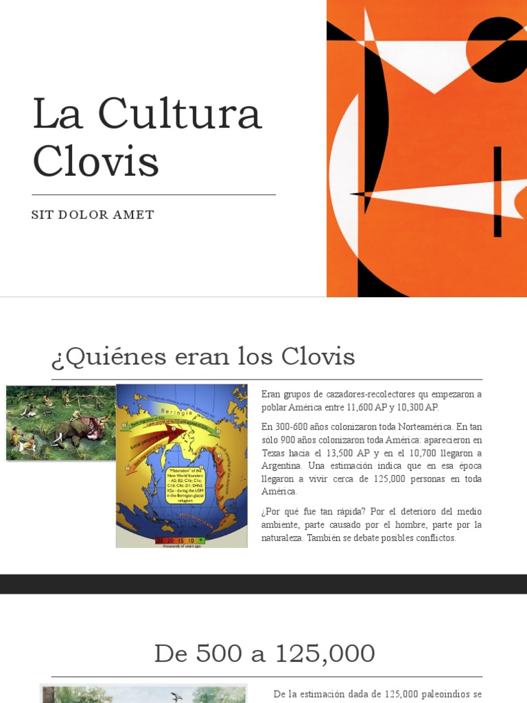 La Cultura Clovis | PDF | Megafauna | Geocronología Cuaternaria