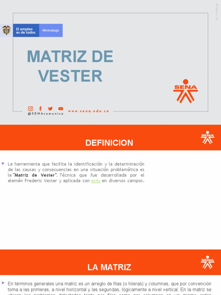 Matriz de Vester | PDF | Matriz (Matemáticas) | Sistema de coordenadas ...