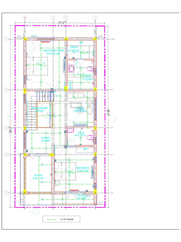 Electrical Conduit Layout Plan | PDF