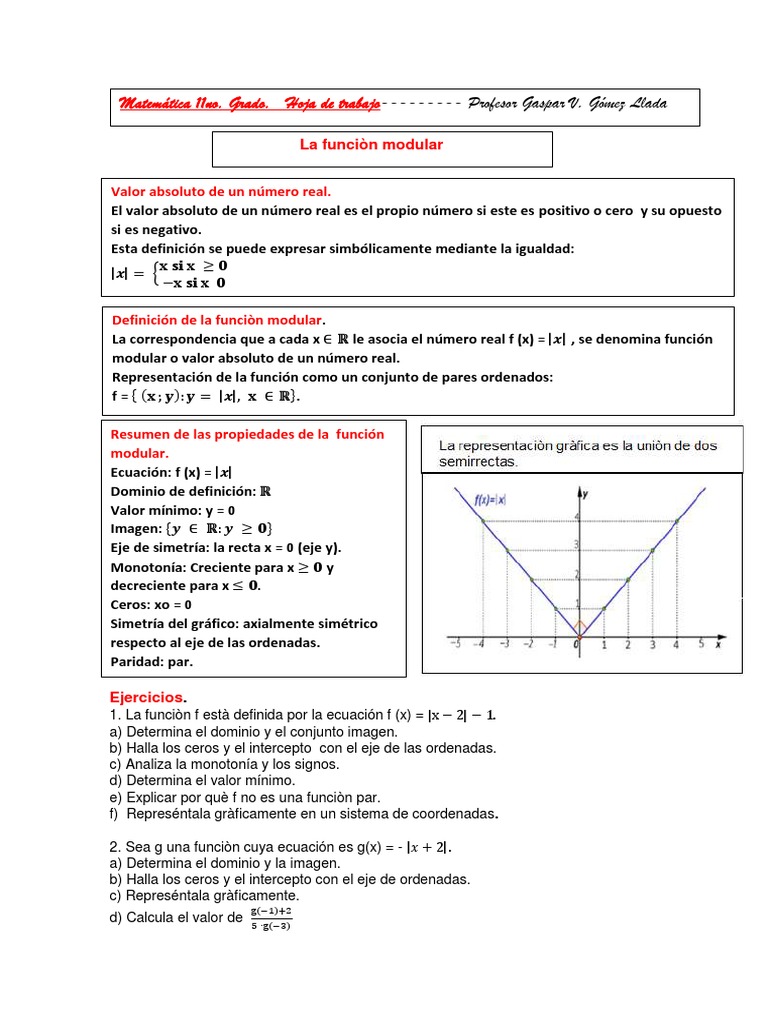 04 La Funciòn Modular. | PDF