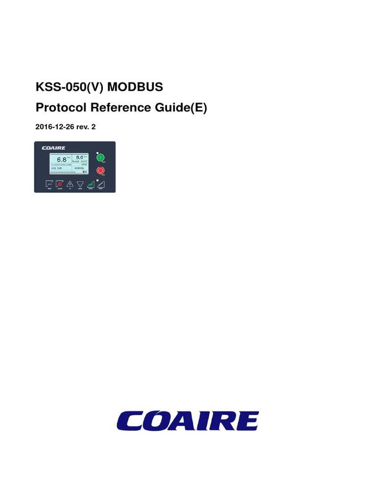 KSS-050 (V) MODBUS Protocol Reference Guide (E) | Download Free PDF | Telecommunications ...