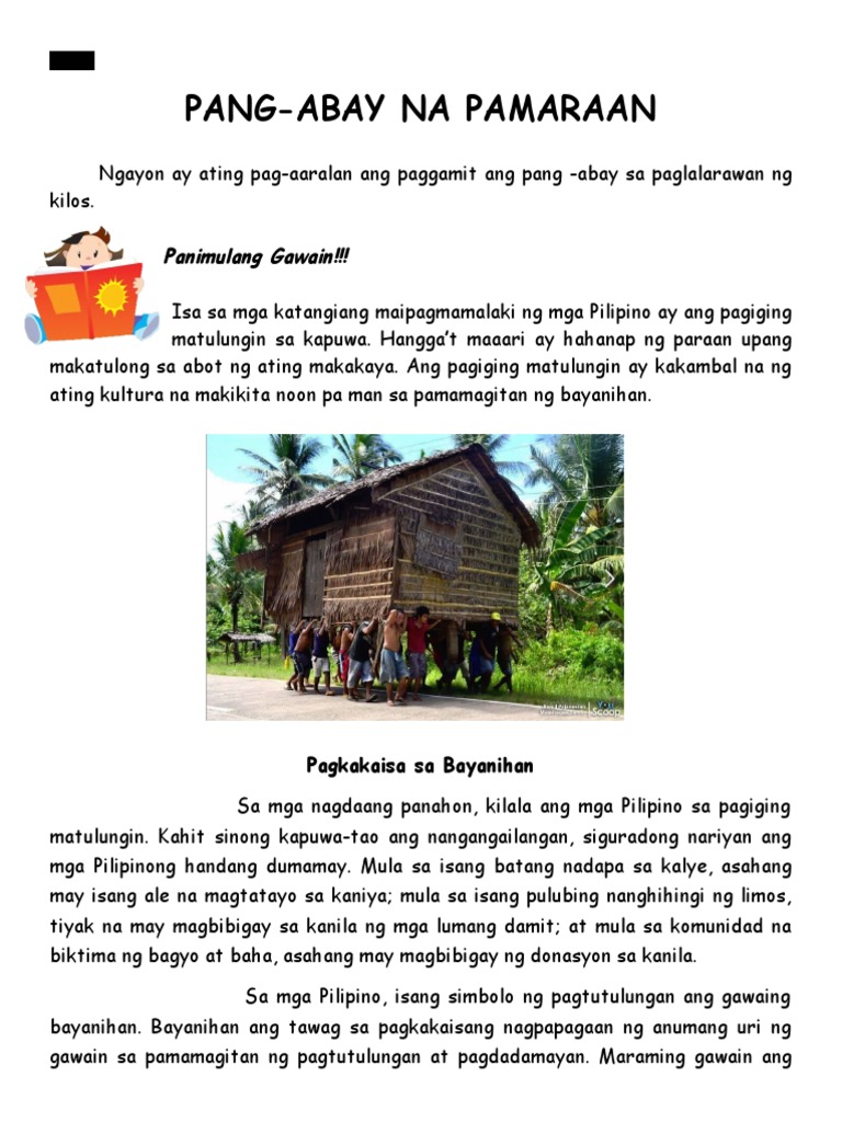 Pagtutulungan Ng Mga Pilipino