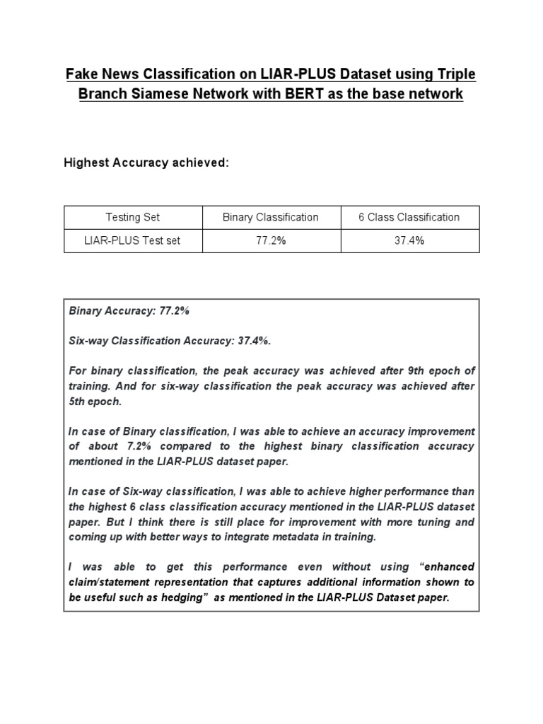 Fake News Classification | Download Free PDF | Statistical ...