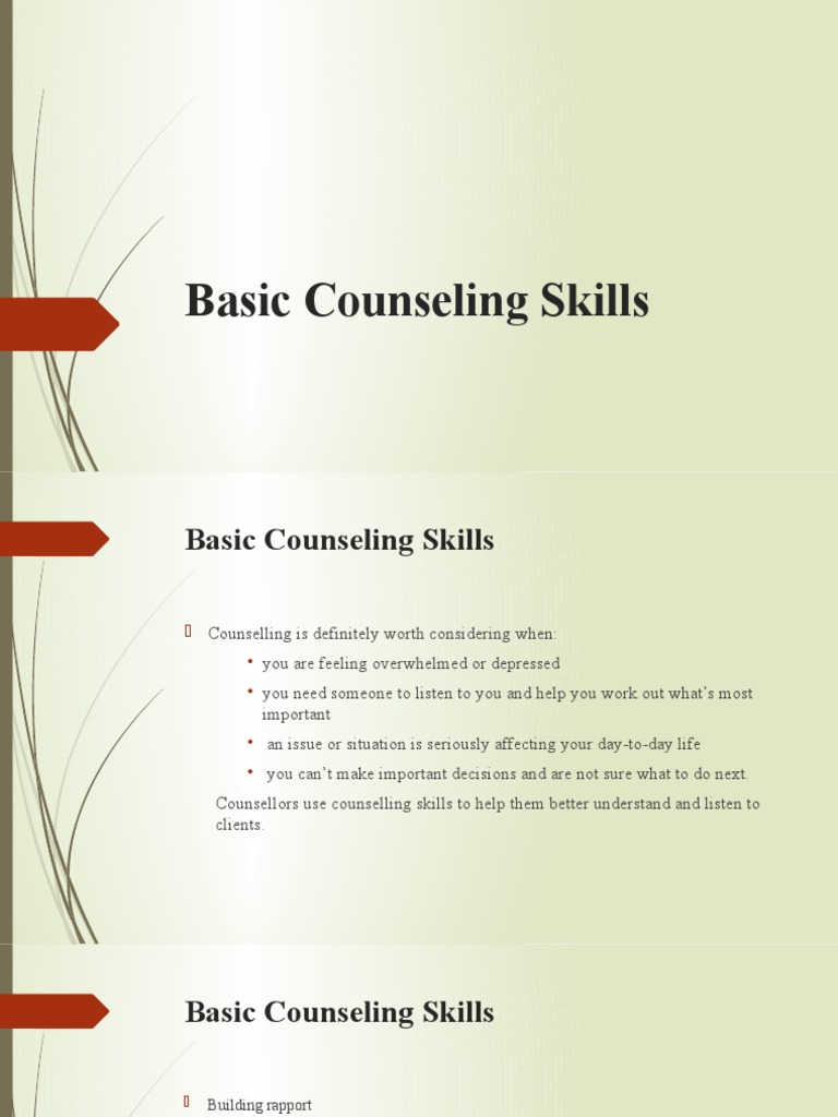 Basic Counseling Skills - Lecture 9 | PDF | Sympathy | Feeling