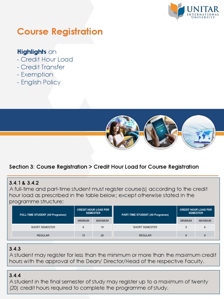 Course Registration: Highlights On | PDF | Course Credit | Educational ...