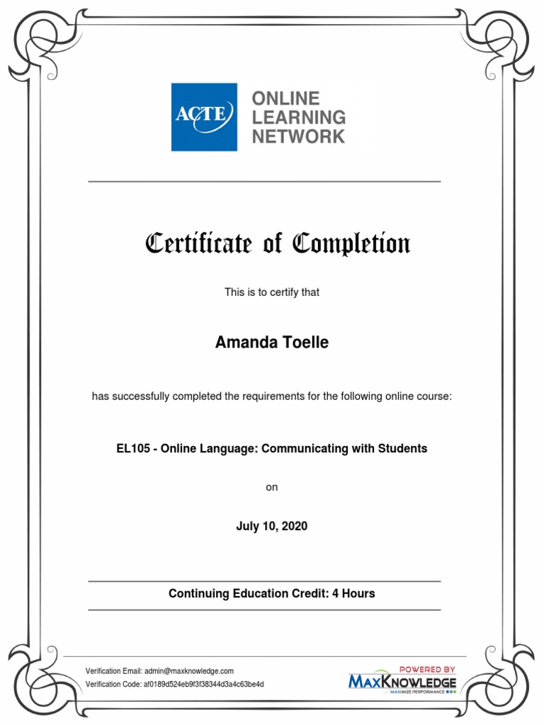 Communicating With Students Cert4 | PDF