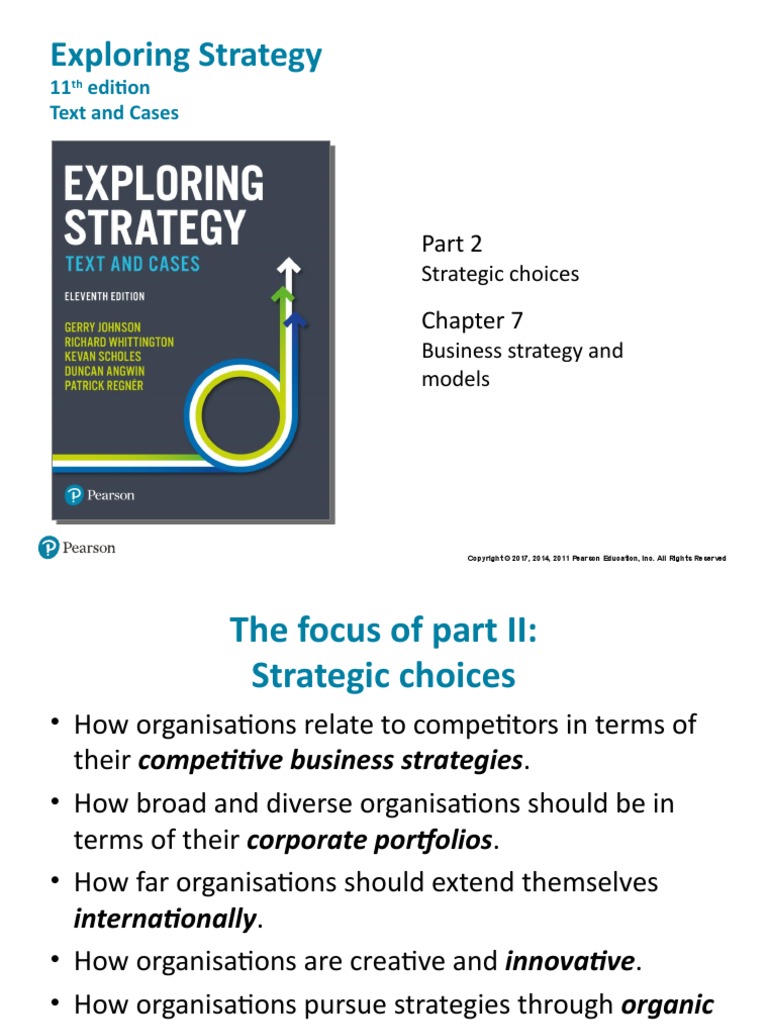 Exploring Strategy: 11 Edition Text and Cases | PDF | Business Model ...