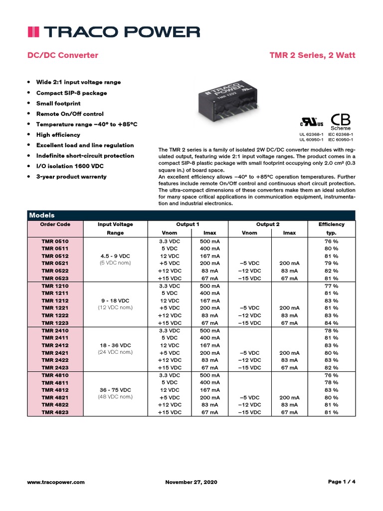 tmr2 Datasheet | PDF | Electronic Engineering | Physical Quantities