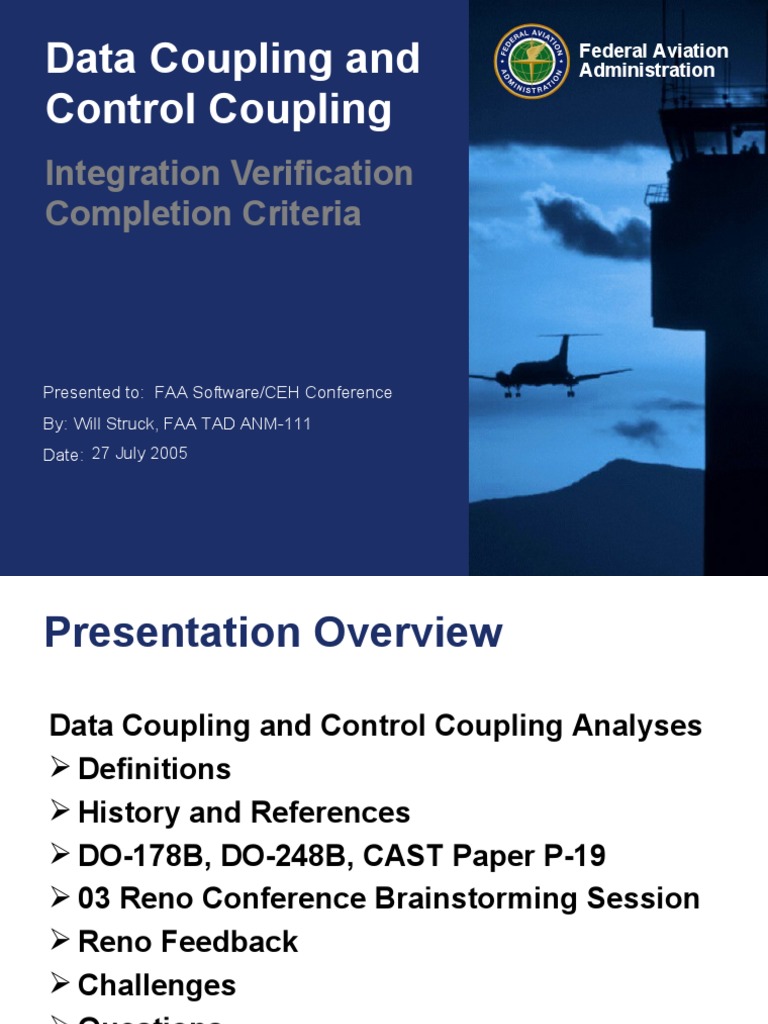 Data Coupling and Control Coupling: Integration Verification Completion Criteria | Download Free ...