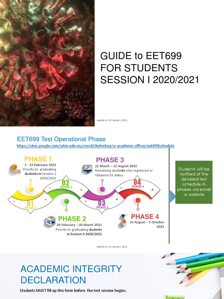 A Guide to the Operational Phases and Testing Procedures for EET699 ...