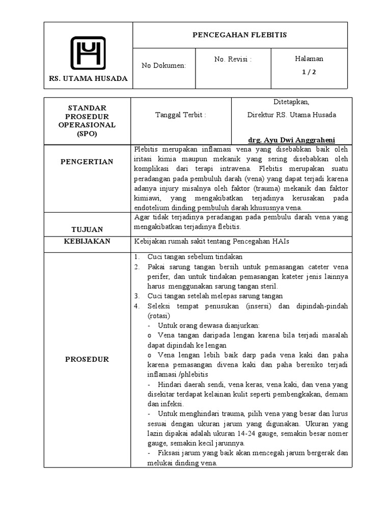 SPO Flebitis | PDF