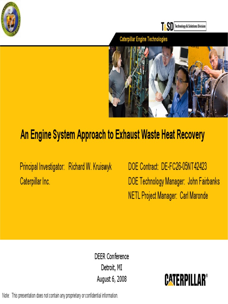 An Engine System Approach To Exhaust Waste Heat Recovery | PDF ...