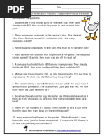 Money-Word-Problems - Grade 3 | PDF | Games & Activities | Wellness