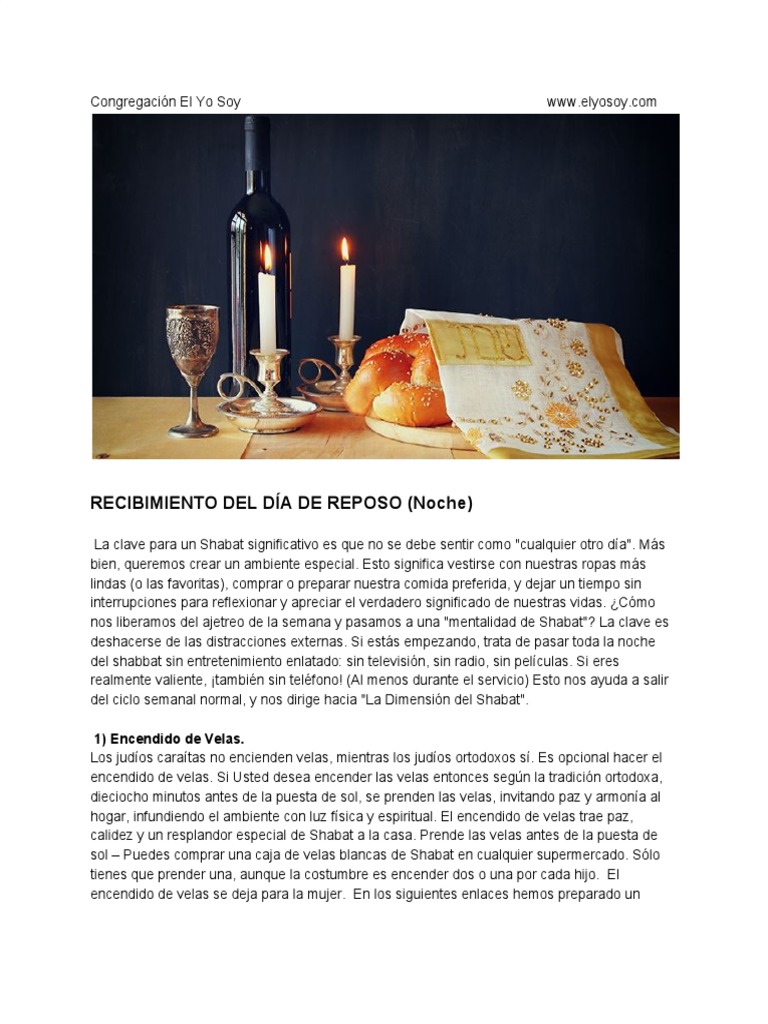 Avodah para Shabbat | PDF | Shabat | Bendición