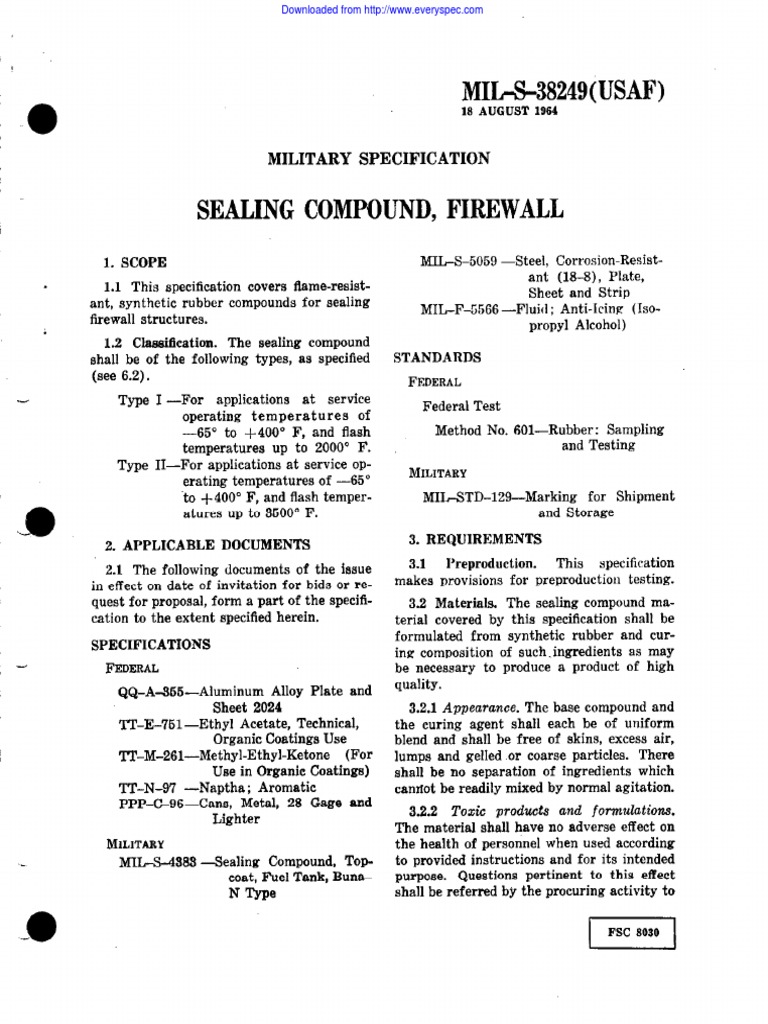 MIL-S-38249 Superseded by AMS 3374 | Download Free PDF | Specification ...