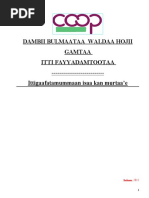 Danbii Ittiin Bulmaata | PDF