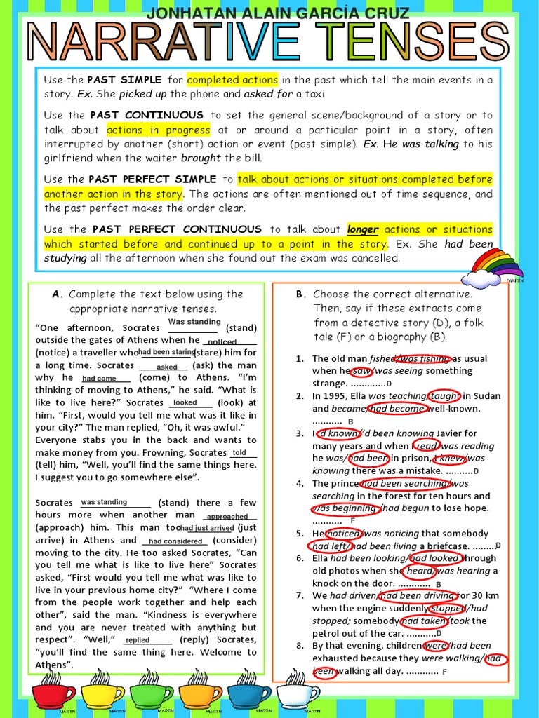 Narrative Tenses 1 | PDF